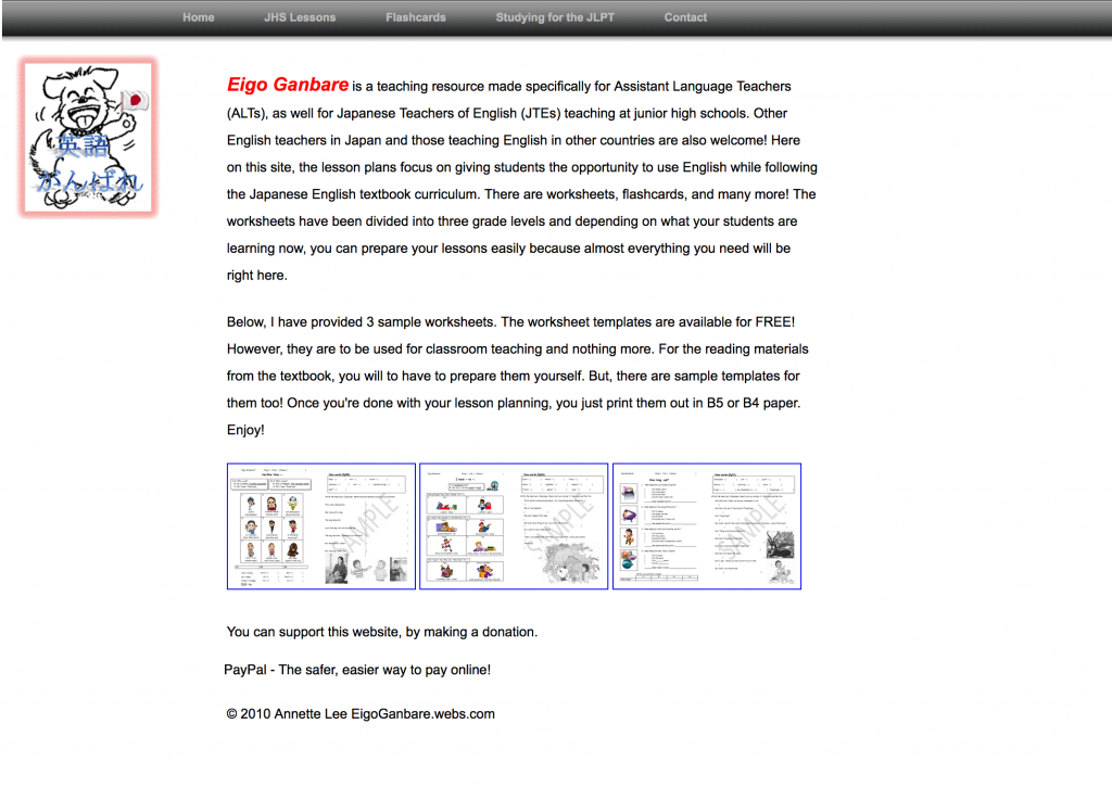 Eigo Ganbare (2010) – Annette Lee's Portfolio